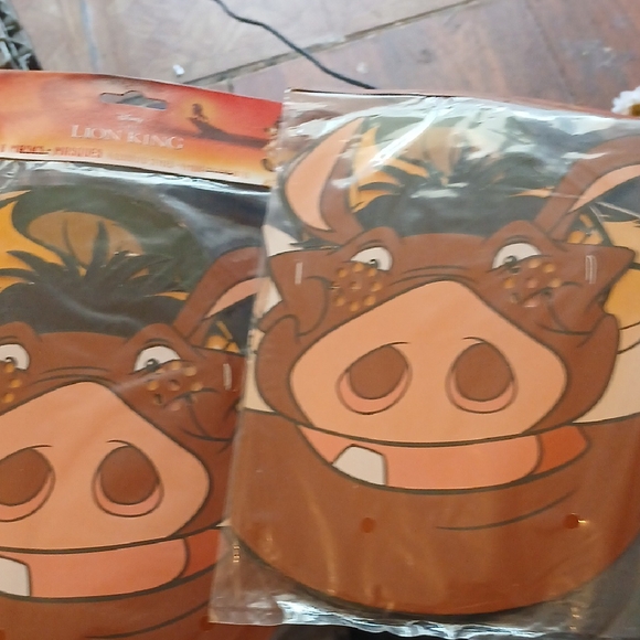 Disney | Party Supplies | Lion King Pumbaa Party Masks | Poshmark